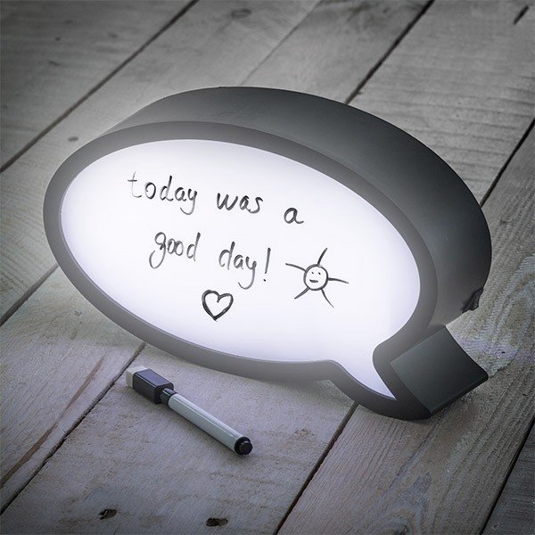 Taleboble lampe | Skriv en personlig hilsen | Masterdeal